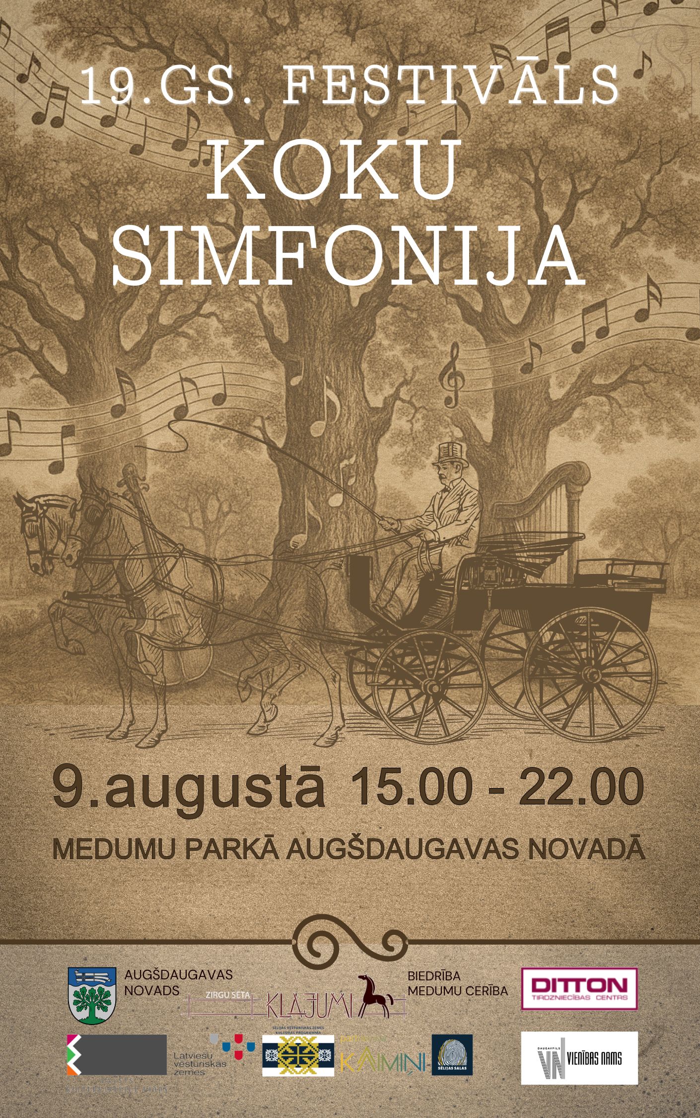 19. gadsimta festivāls “Koku simfonija” - Augšdaugavas novads